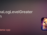 Function Llamaloglevelgreaterthan Node Llama Cpp