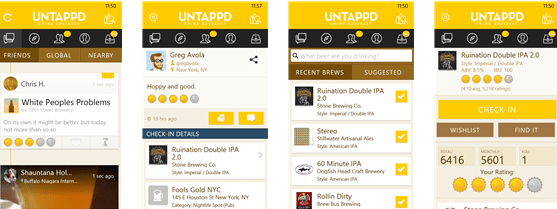 Untappd app for Windows Phone updated with new features - NPowerUser