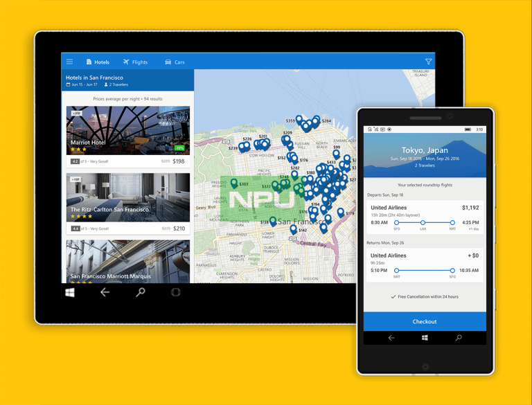 UWP app Expedia comes to Windows Store.