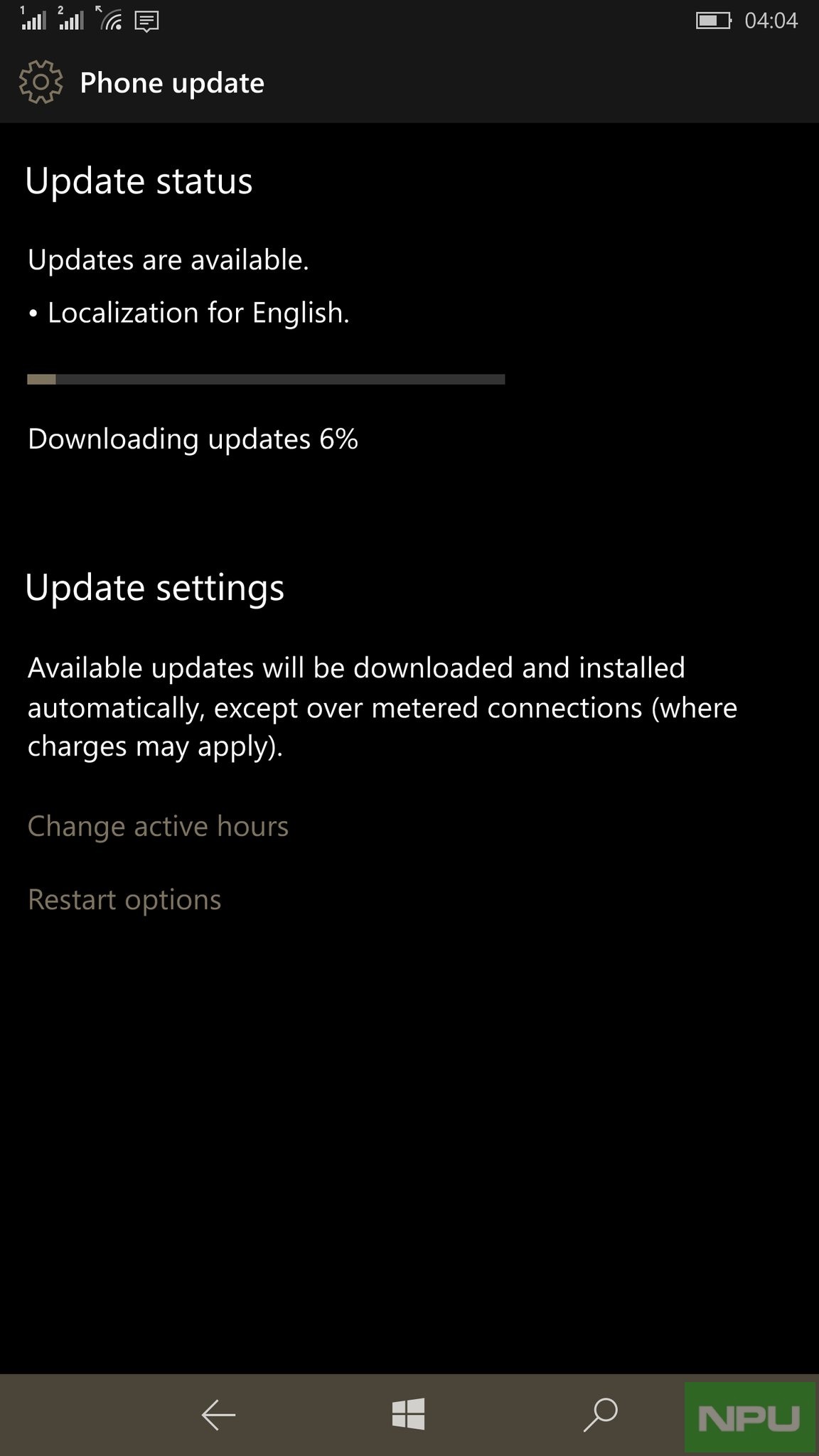 Windows 10 Mobile Build 14998, localization update