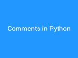 Comments In Python Code Nolowiz