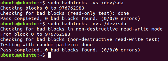 ubuntu live usb badblocks 硬碟壞軌檢測 - nonameslife - 無名人生