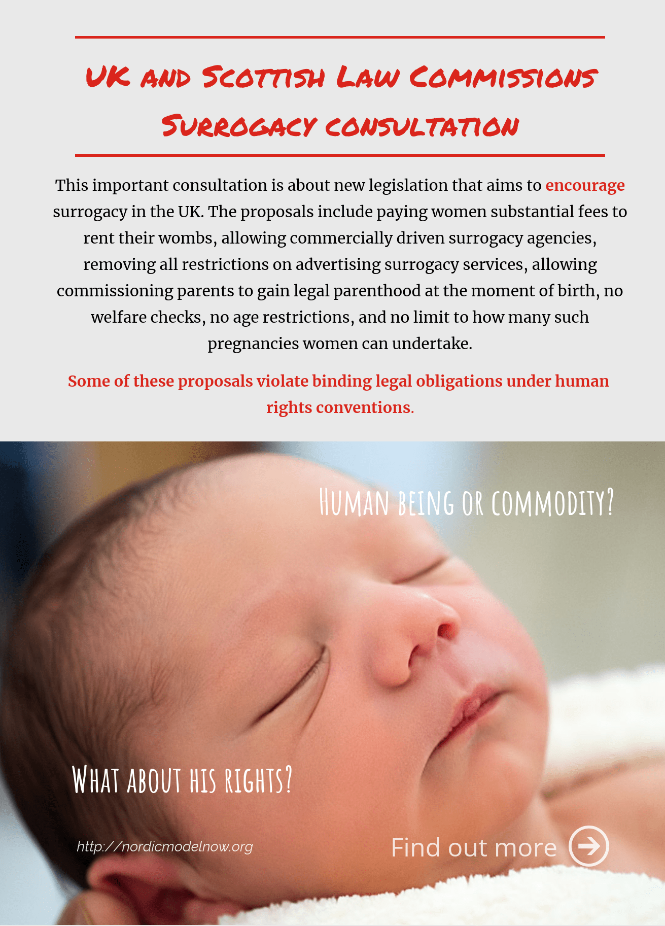 Flyers about the UK Law Commission’s Surrogacy Consultation | Nordic ...