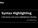 Syntax Highlighting Nordlys