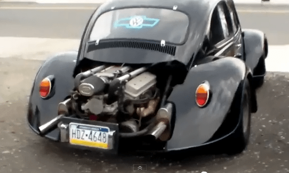Most interesting LT1 VW Beetle I have seen on the street yet ...