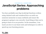 Javascript Series Approaching Problems