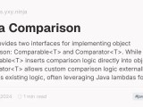Java Comparison