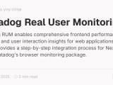 Datadog Real User Monitoring