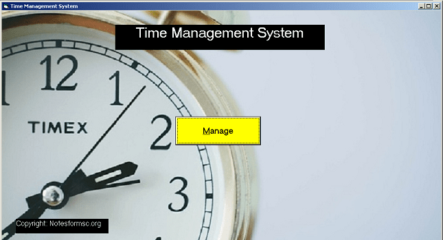 Time Management System