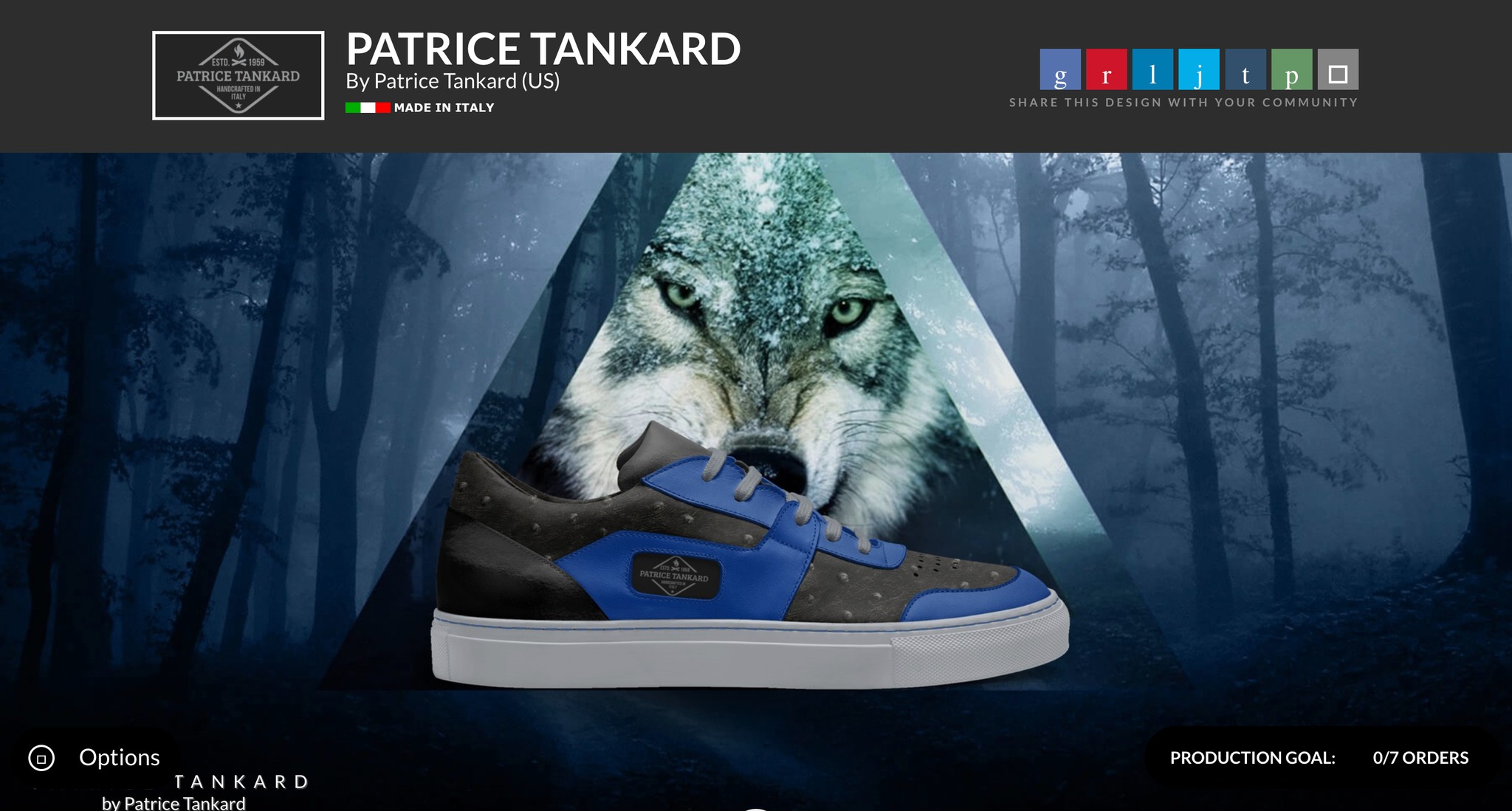 The “Blue Wolf” Shoe Design has Launched! – Notes of Inspiration