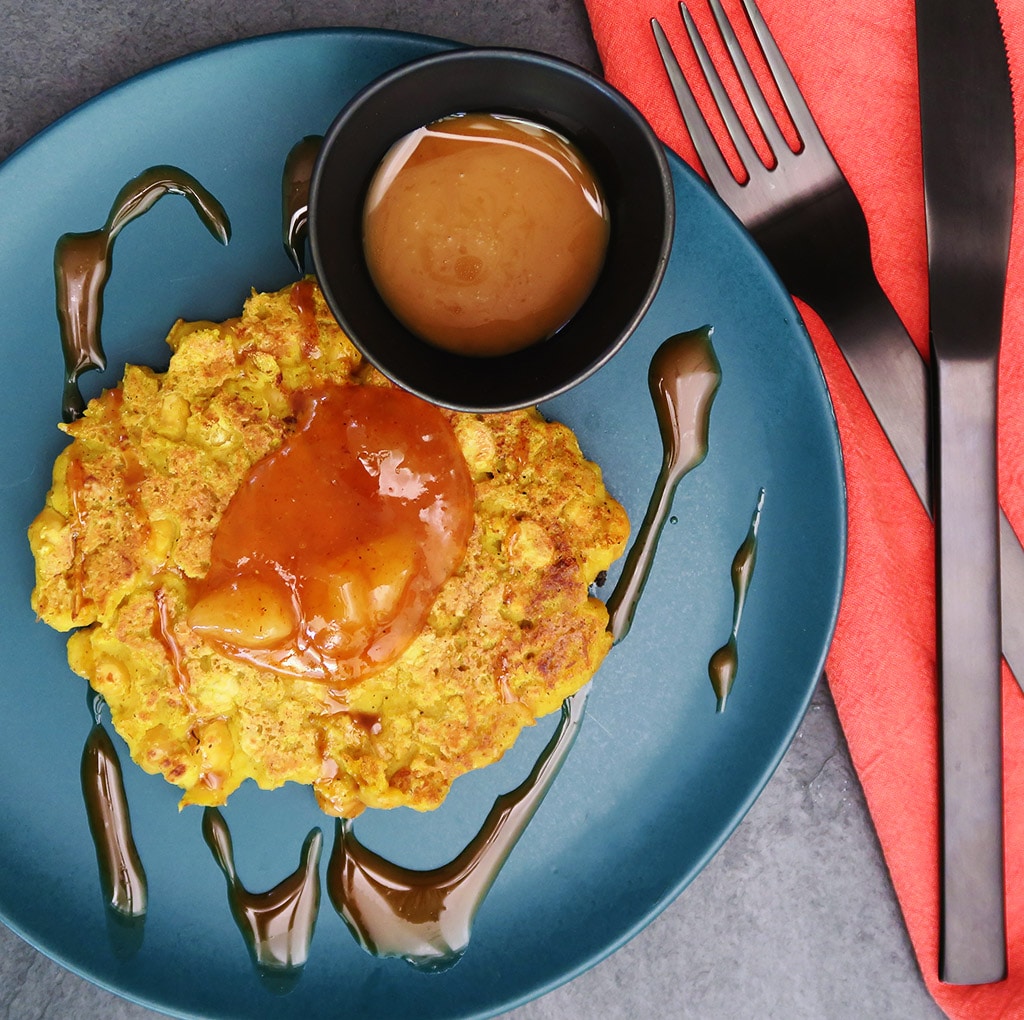 Vegan Curry Maple Chickpea Cakes - not not nutritious