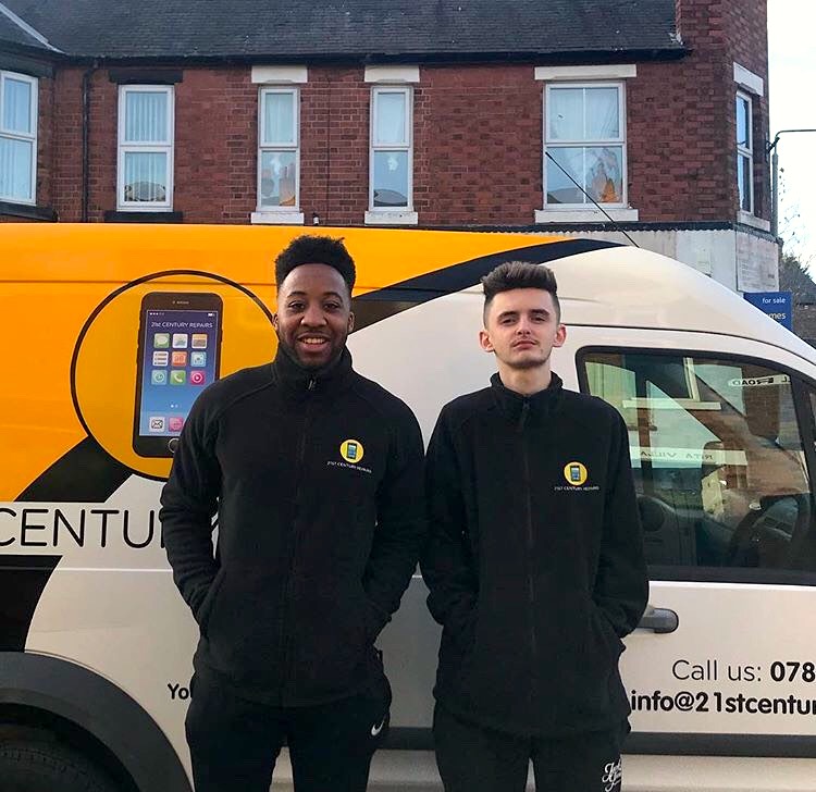 Two young entrepreneurs launch mobile phone repair business ...