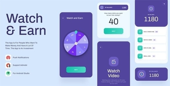 Watch And Earn v1.2 - Android App Source Code - Nulled PHP Scripts