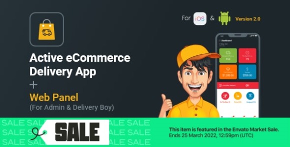 Active eCommerce Delivery Boy v3.1 - Flutter App Source Code