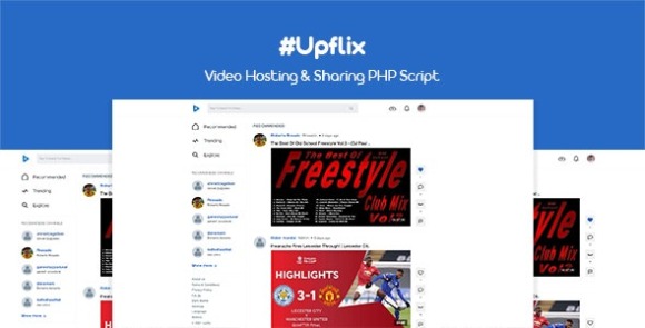 Upflix v1.0.3 - Video Hosting & Sharing PHP Script Free Download