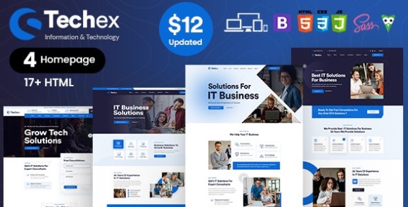 Techex v1.0 - Information & Technology HTML Template Free