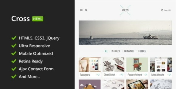 Cross v1.0 - Minimal HTML5 Template Free