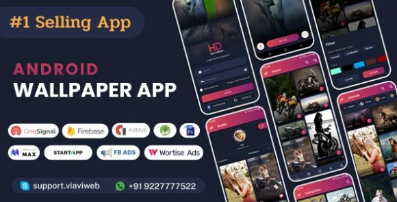 Android Wallpapers App v8.0 Nulled - (HD, Full HD, 4K, Ultra HD Wallpapers) App Source