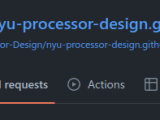 Your First Pull Request Nyu Processor Design Documentation