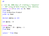 T Sql Sequences