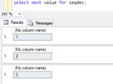 T Sql Sequences