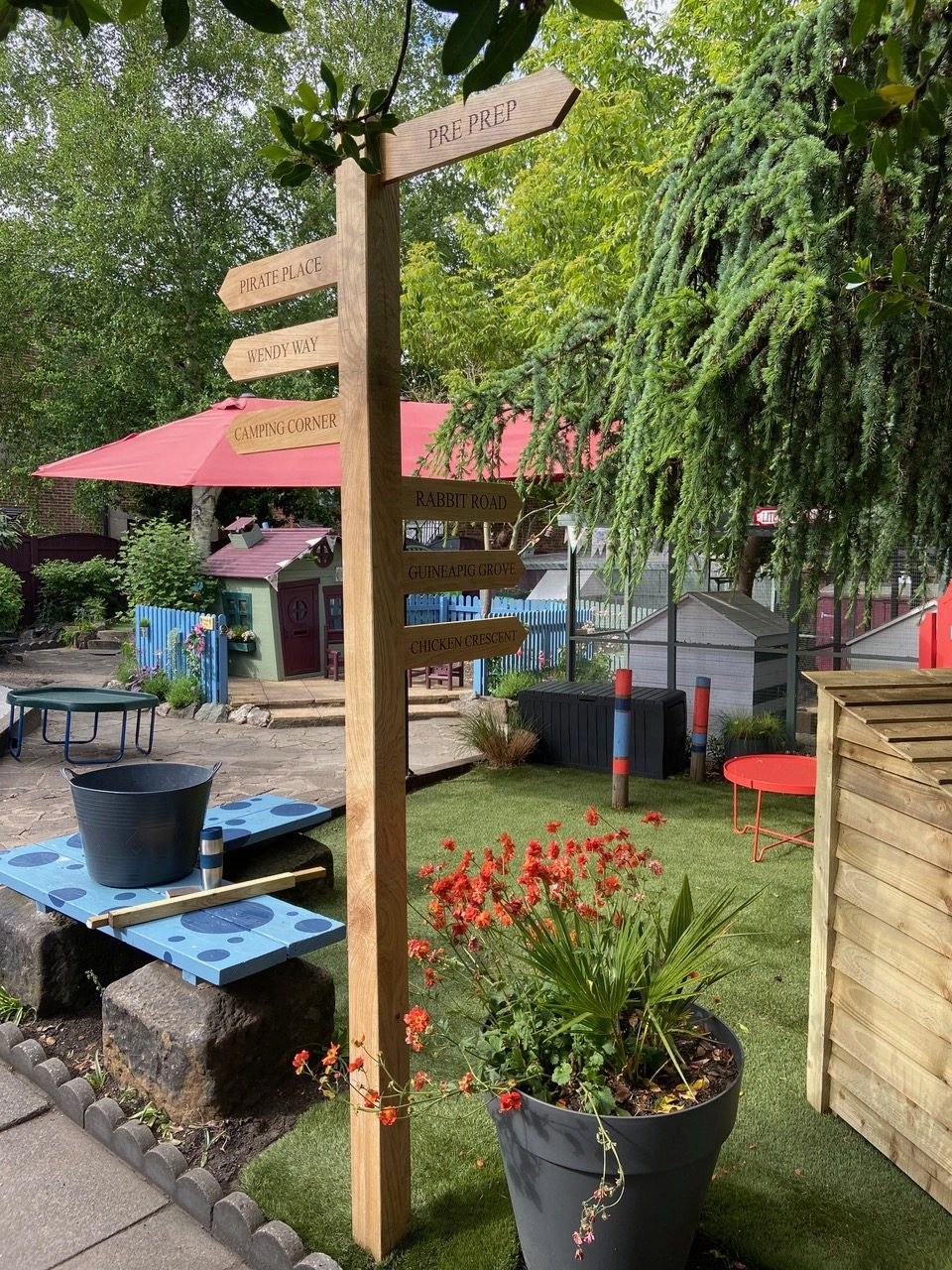 Home Oak Sign Post - Oak Sign Post