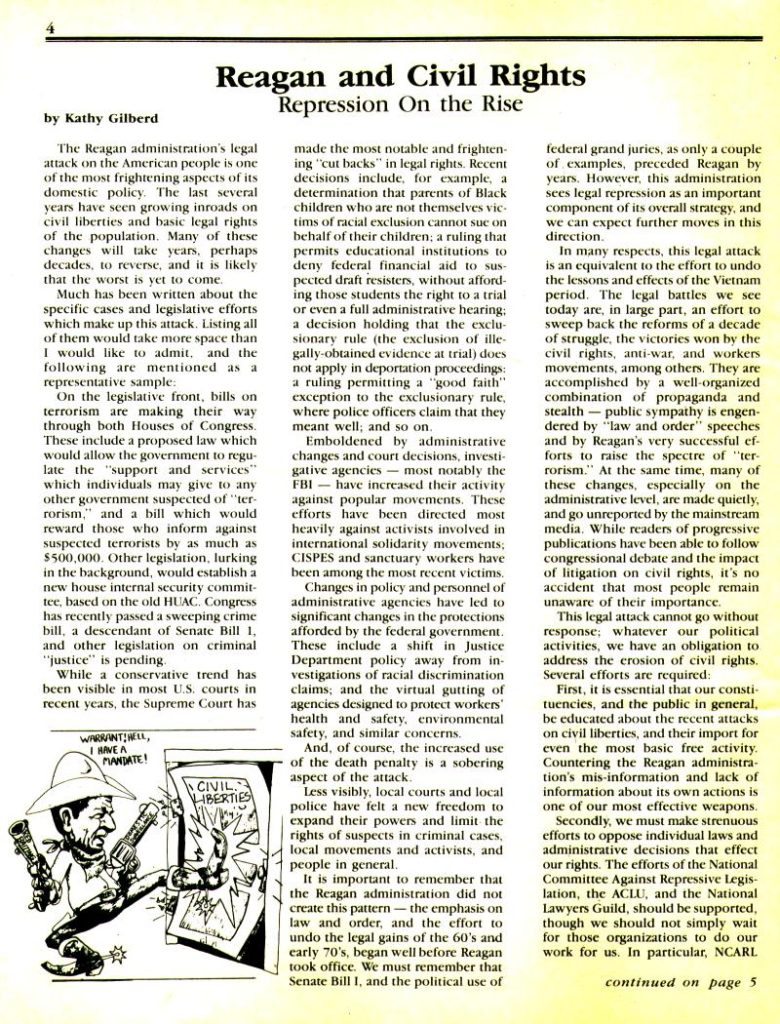 Number 11, November 1984 – OB Rag