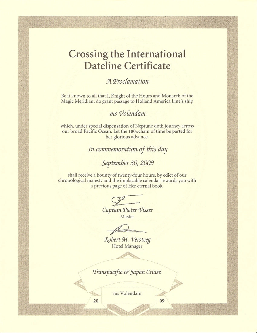 Line-Crossing Certificates – Life on the ocean waves… and on land
