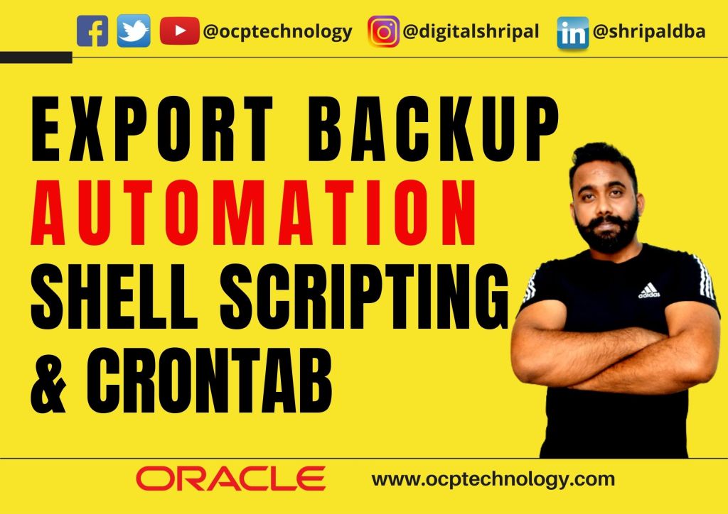 Export Backup Automation in Oracle Database using shell script
