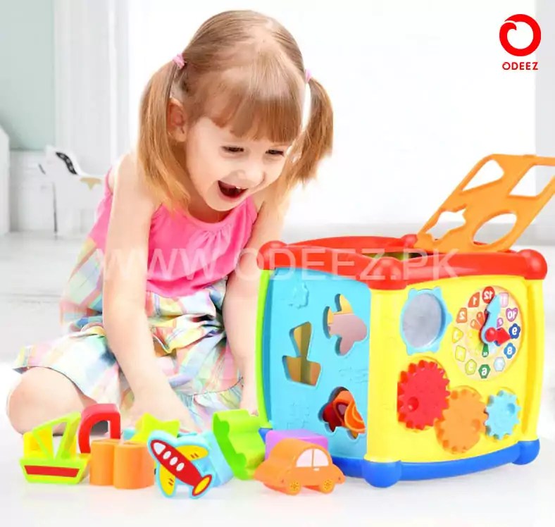 Huanger Multiple Activity Sorting Cube With Piano 520 Odeez