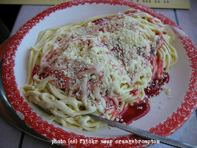 Food I think I would like to eat: spaghetti ice cream • Offbeat Home & Life