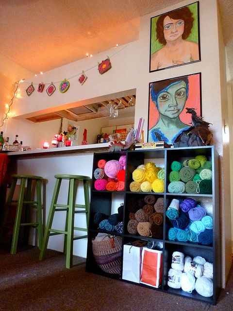 Yarn-pocalypse: Boring corner overhaul • Offbeat Home & Life