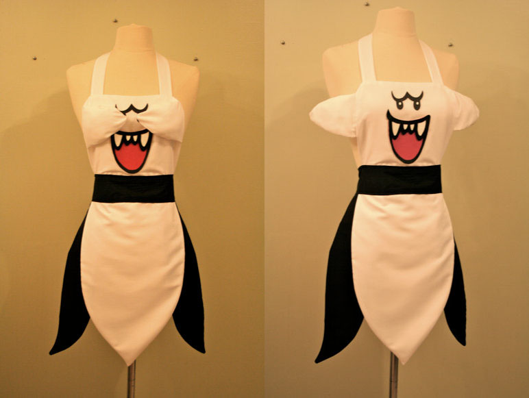 Nintendo and Powerpuff Girls aprons from Etsy seller DarkBalloons ...