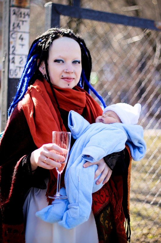 Pushba and her son Elisha, celebrating! • Offbeat Home & Life