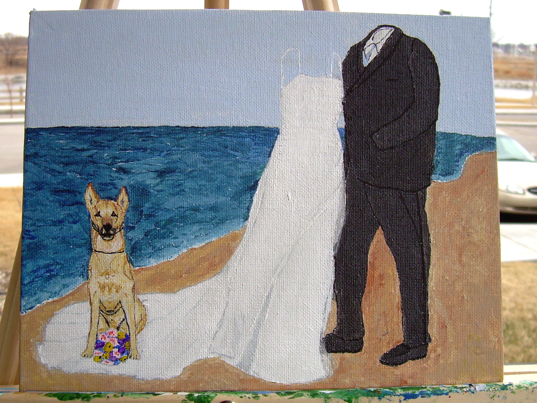 Sabrina's Amazing Wedding Dress Paintings • Offbeat Wed (was Offbeat Bride)