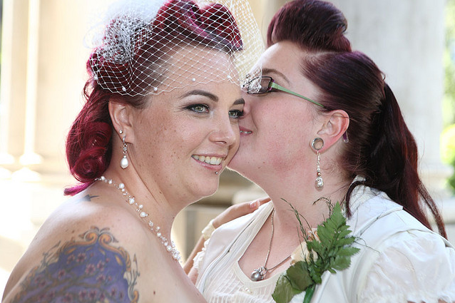 Jo & Nova: two brides, two countries with two weddings • Offbeat Wed ...