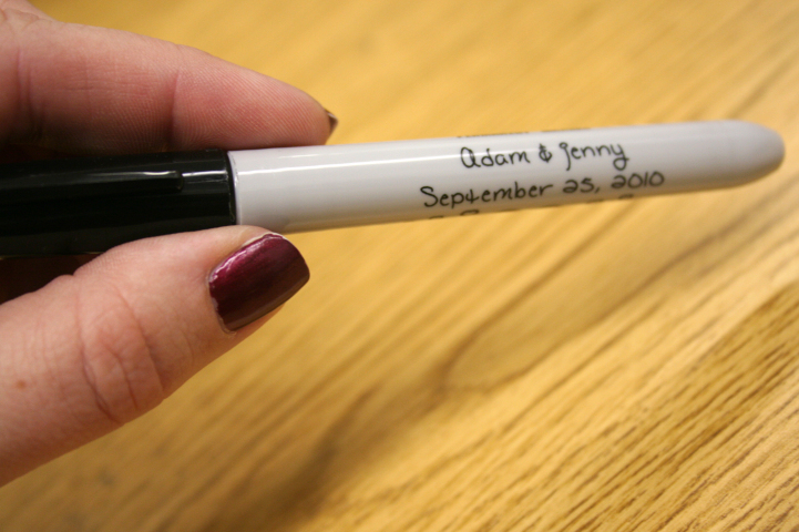 Custom Sharpie favors • Offbeat Wed (was Offbeat Bride)