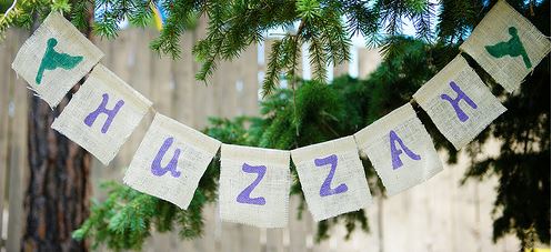 Make a "huzzah!" banner for your wedding • Offbeat Wed (was Offbeat Bride)