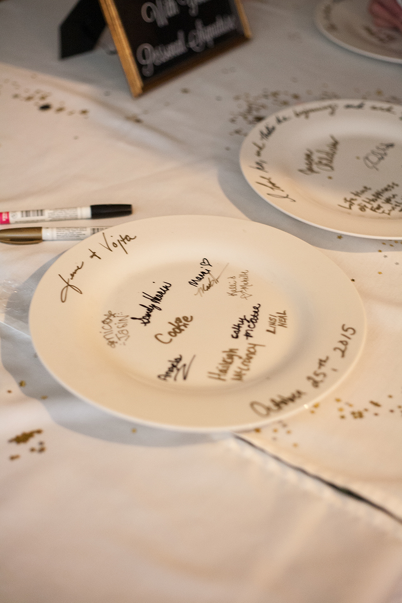 These guest book plates transform into kick-ass home decor