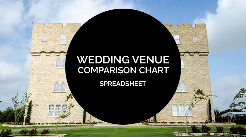 Planning tools 101: wedding venue comparison chart