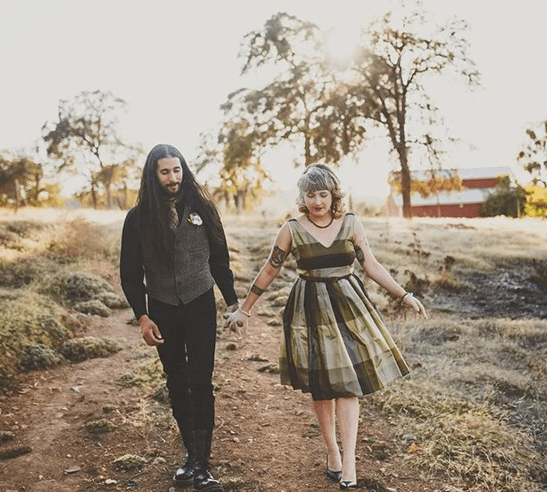You won't have seen anything like this rustic costume wedding