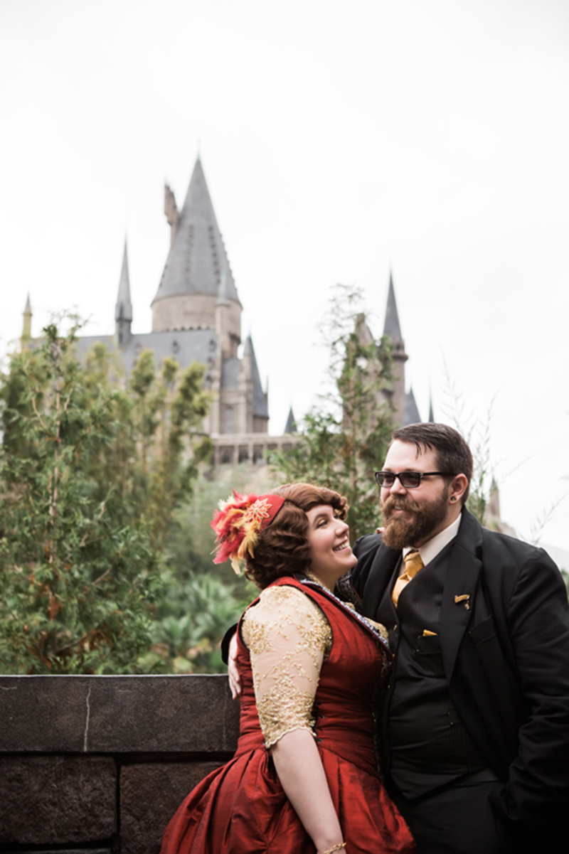A guerrilla-style Harry Potter Wizarding World wedding