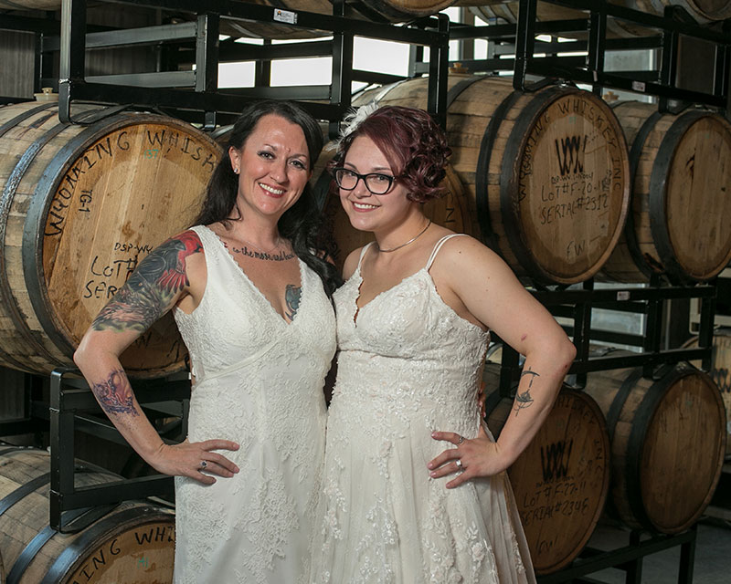 A whimsical polyamorous wedding joining two families