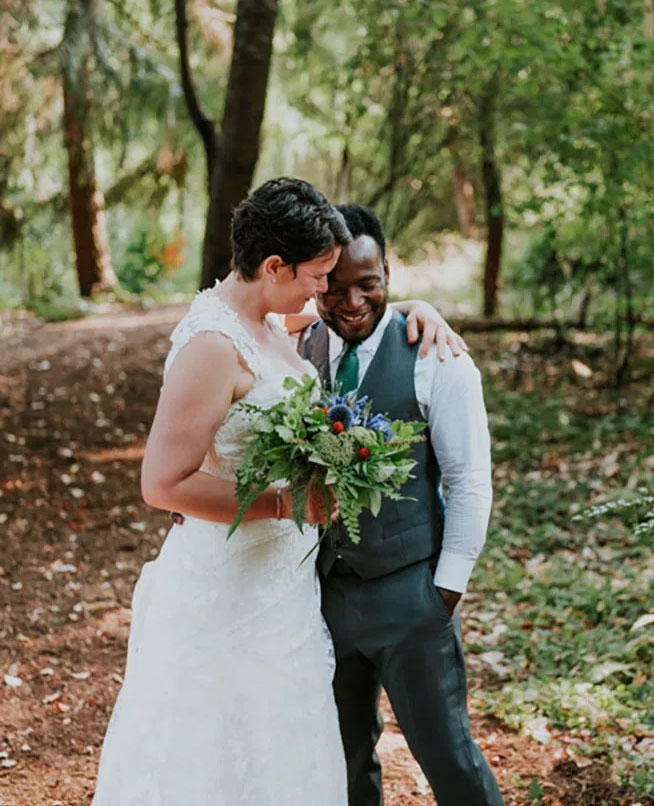 A Malagasy-American Whidbey Island backyard wedding