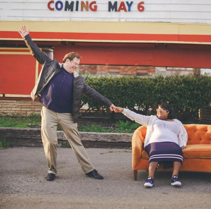 Retro cars, popcorn, & an adorable pair at this vintage drive-in movie ...