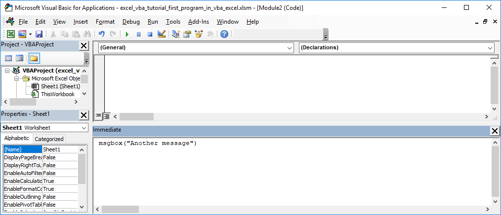 How to write first program in VBA Excel - OfficeInside.Org