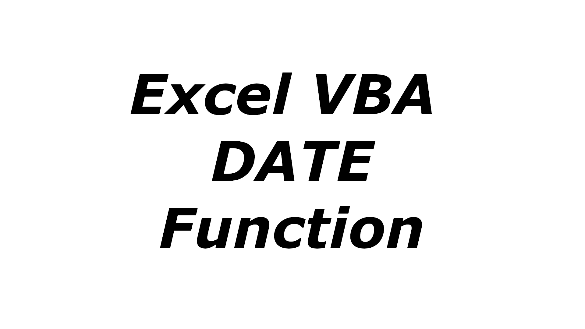 Date Vba Function Current Date In Vba Excel Officeinsideorg