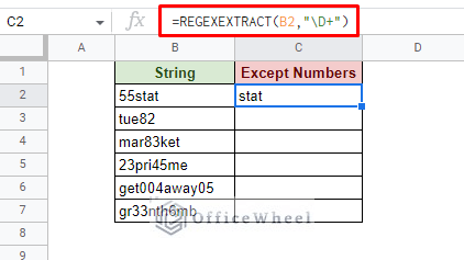 How To Remove Numbers From A String In Google Sheets
