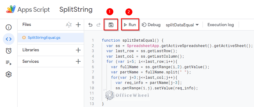 How To Split String Using Apps Script In Google Sheets