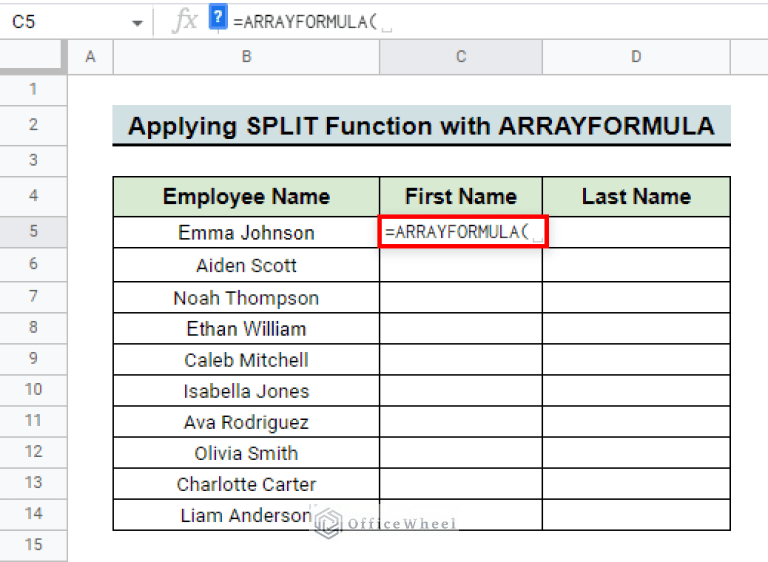 How To Split String Into Array In Google Sheets 3 Easy Methods